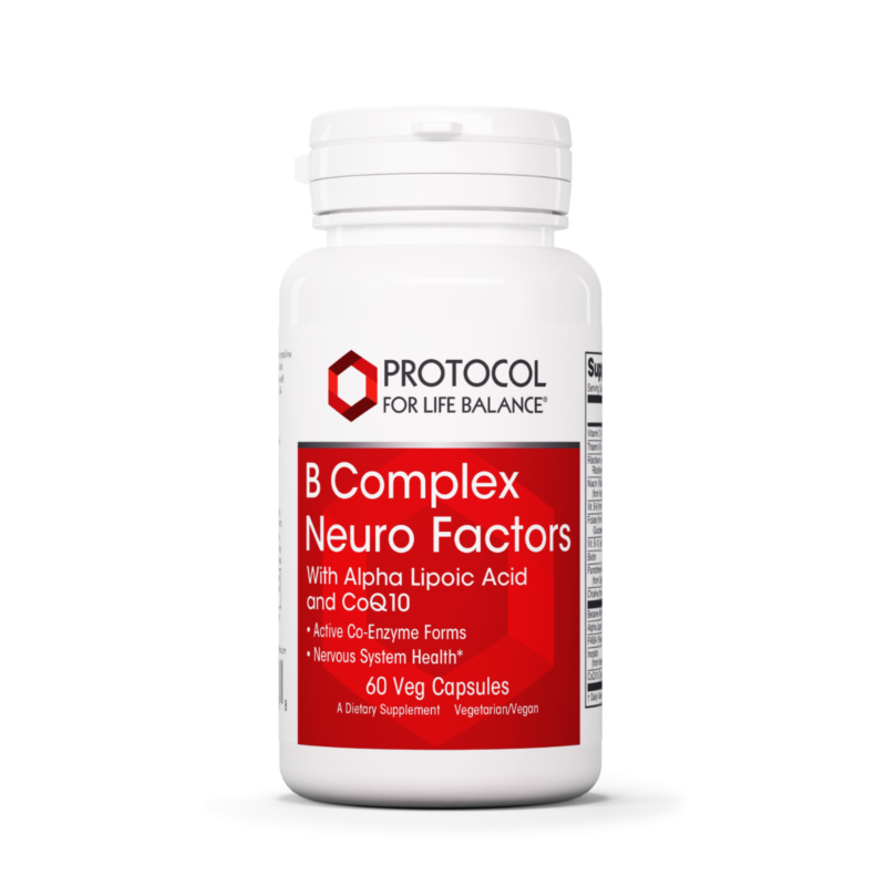 Protocol for Life Balance B-Complex Neuro Factors ALA & CoQ10